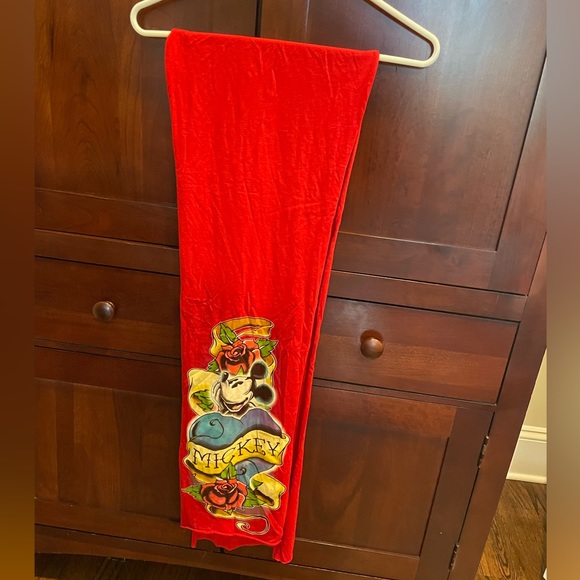 Disney | Accessories | Disney Mickey Mouse Scarf Ed Hardy Style | Poshmark
